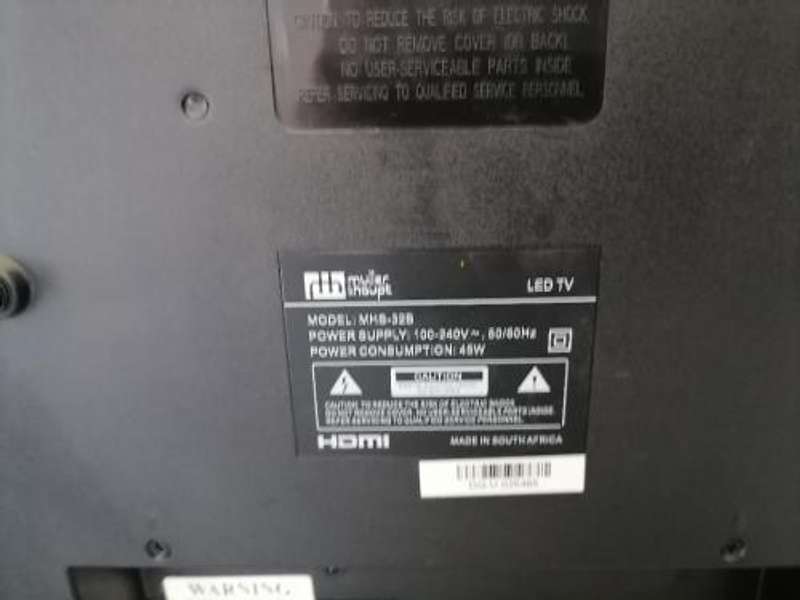 Other Small Appliances - ***MULLER & HAUPT 32 INCH HD Ready LED FLAT SCREEN TV MHS-32B**WORKING ...